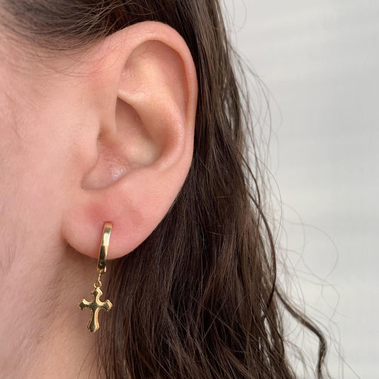 Crossed Off Earrings– EVRYJEWELS