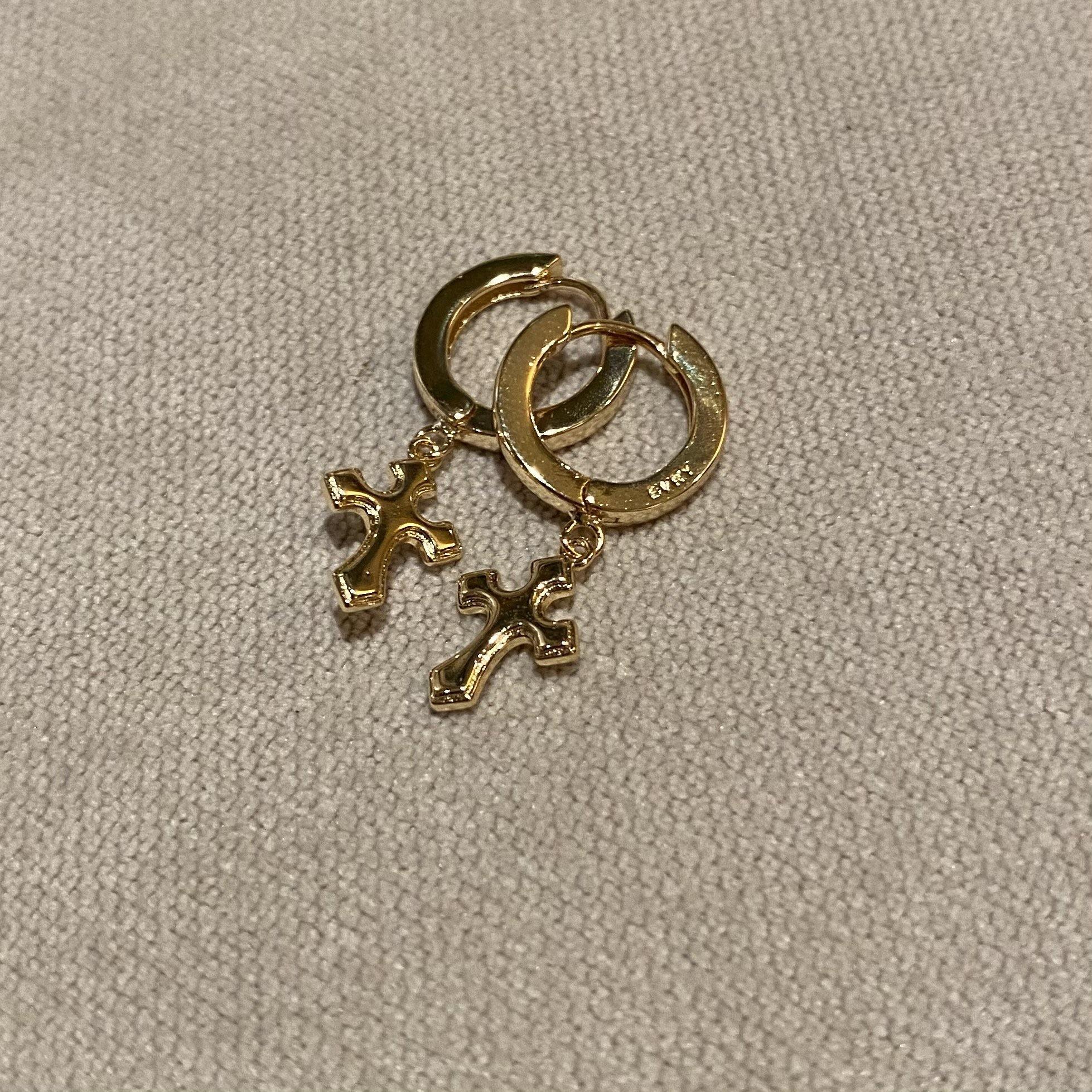 Crossed Off Earrings– EVRYJEWELS